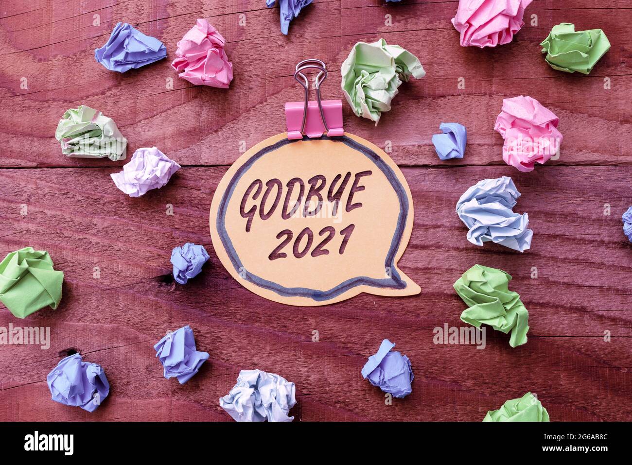 Sign displaying Godbye 2021. Internet Concept express good wishes when ...