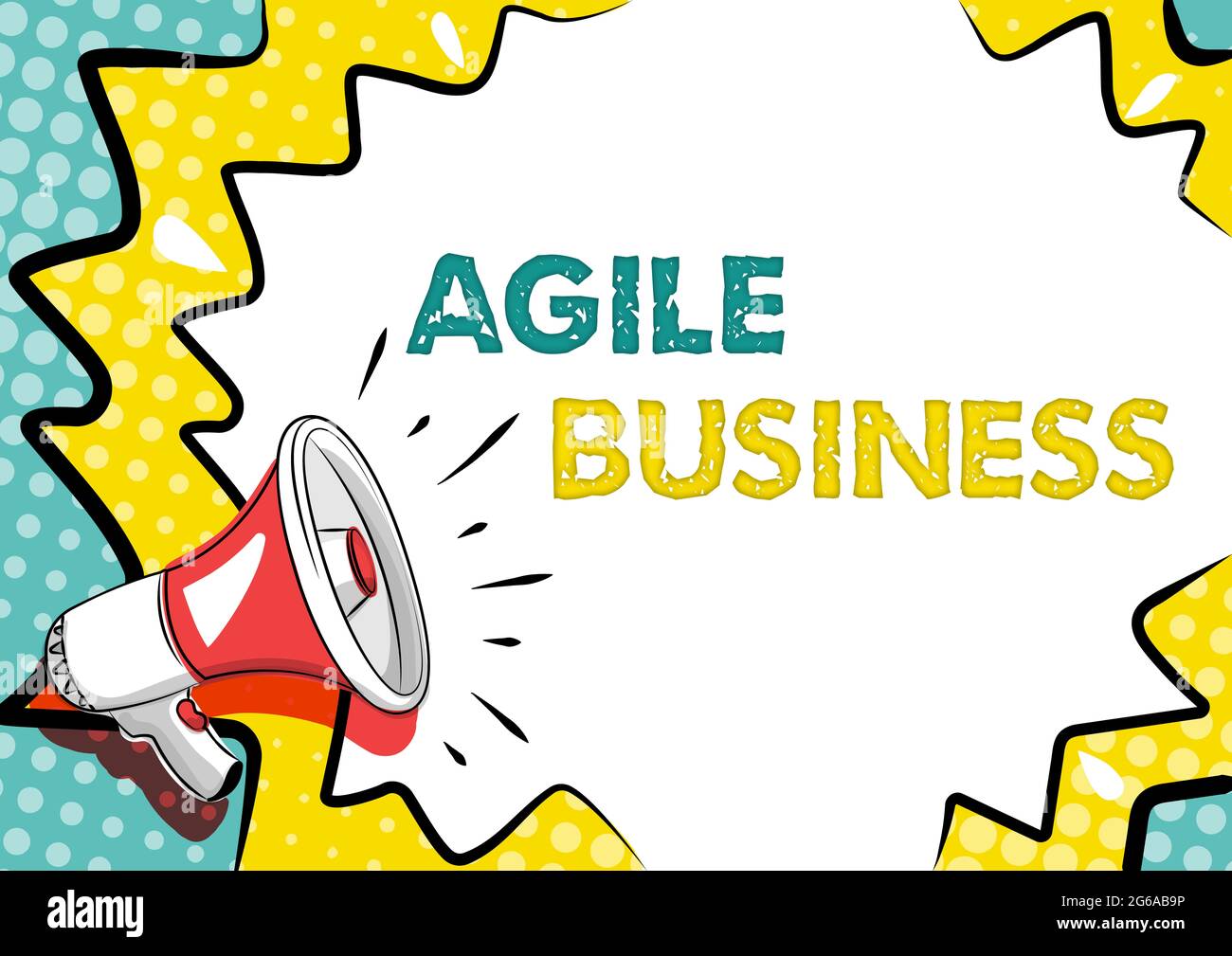 Sign displaying Agile Business. Conceptual photo capability of ...