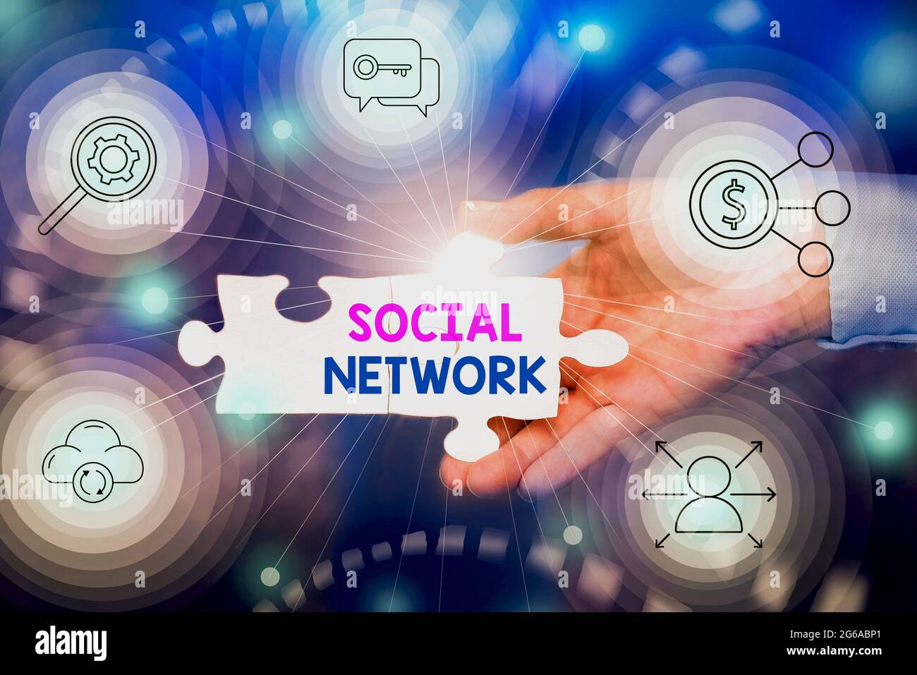 Sign displaying Social Network. Internet Concept a framework of ...