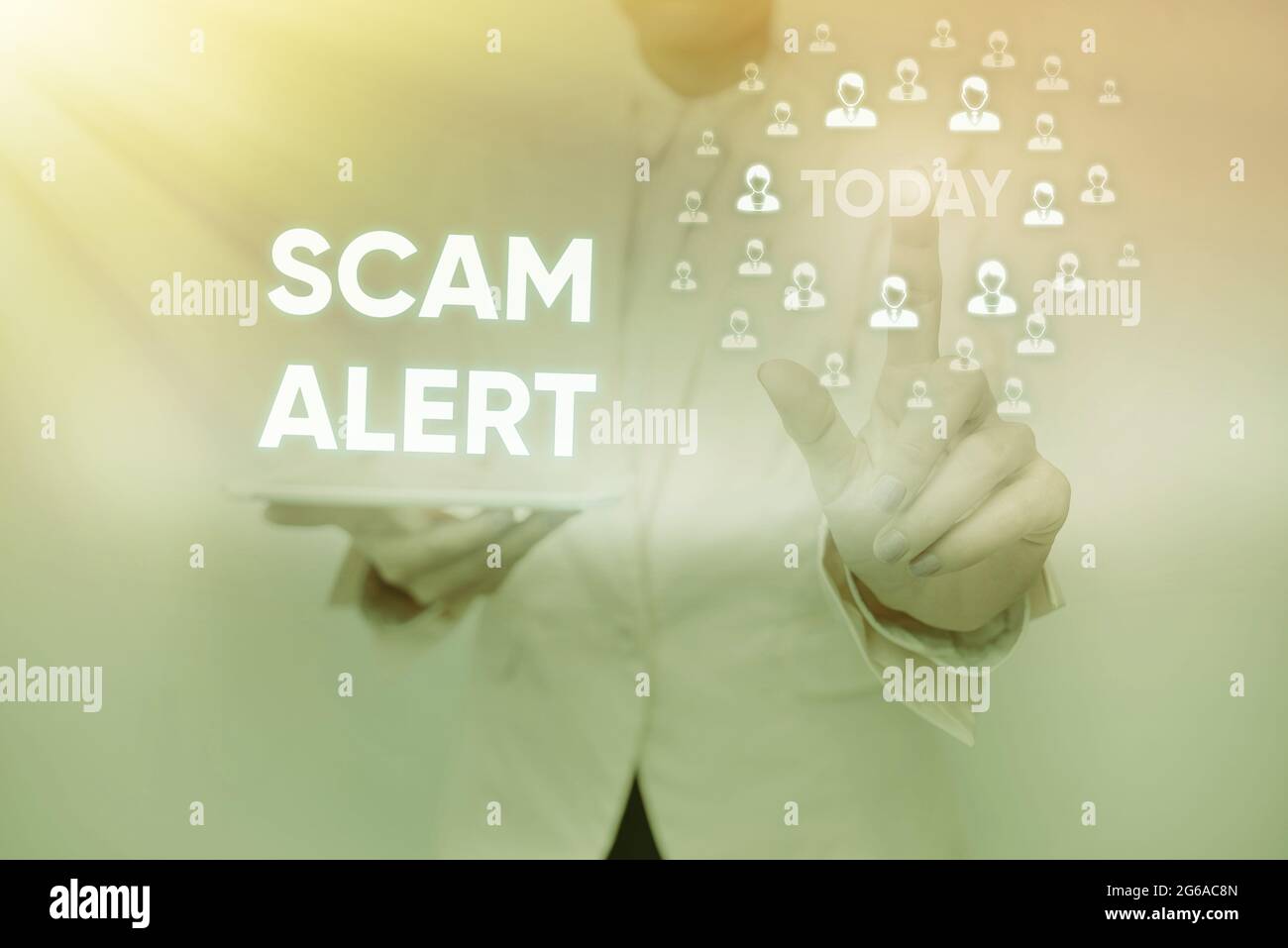 Handwriting text Scam Alert. Word for fraudulently obtain money from ...