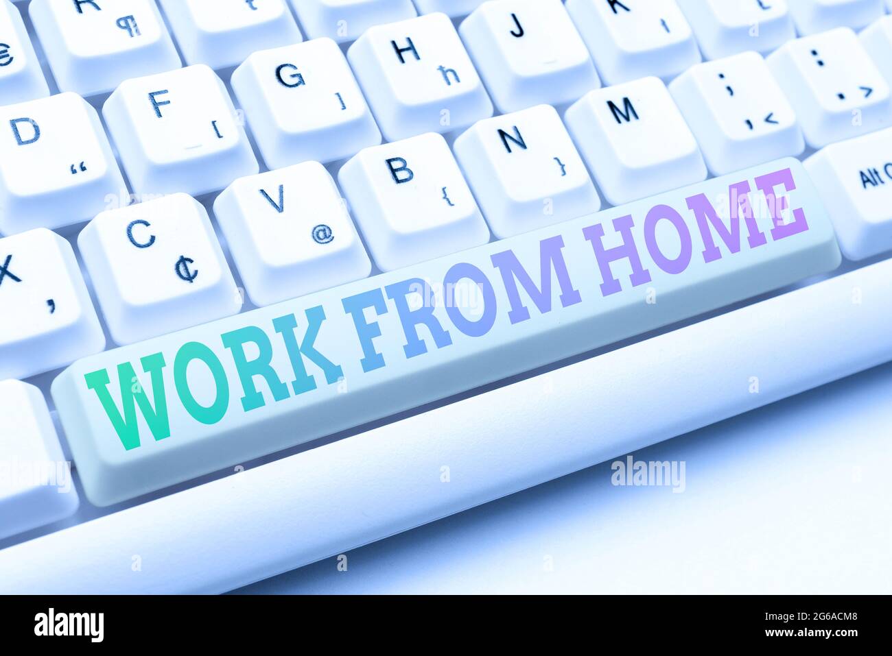 Inspiration showing sign Work From Home. Business concept communicating ...