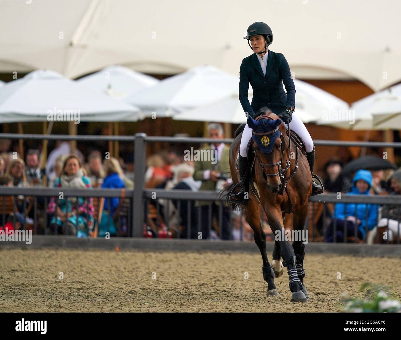 Jessica Springsteen riding Don Juan van de Donkhoeve competes in the ...