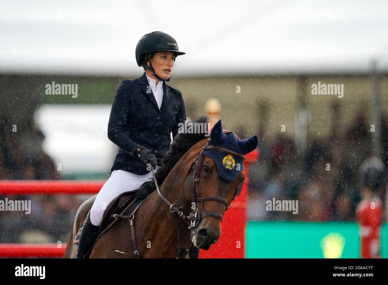 Jessica Springsteen riding Don Juan van de Donkhoeve competes in the ...
