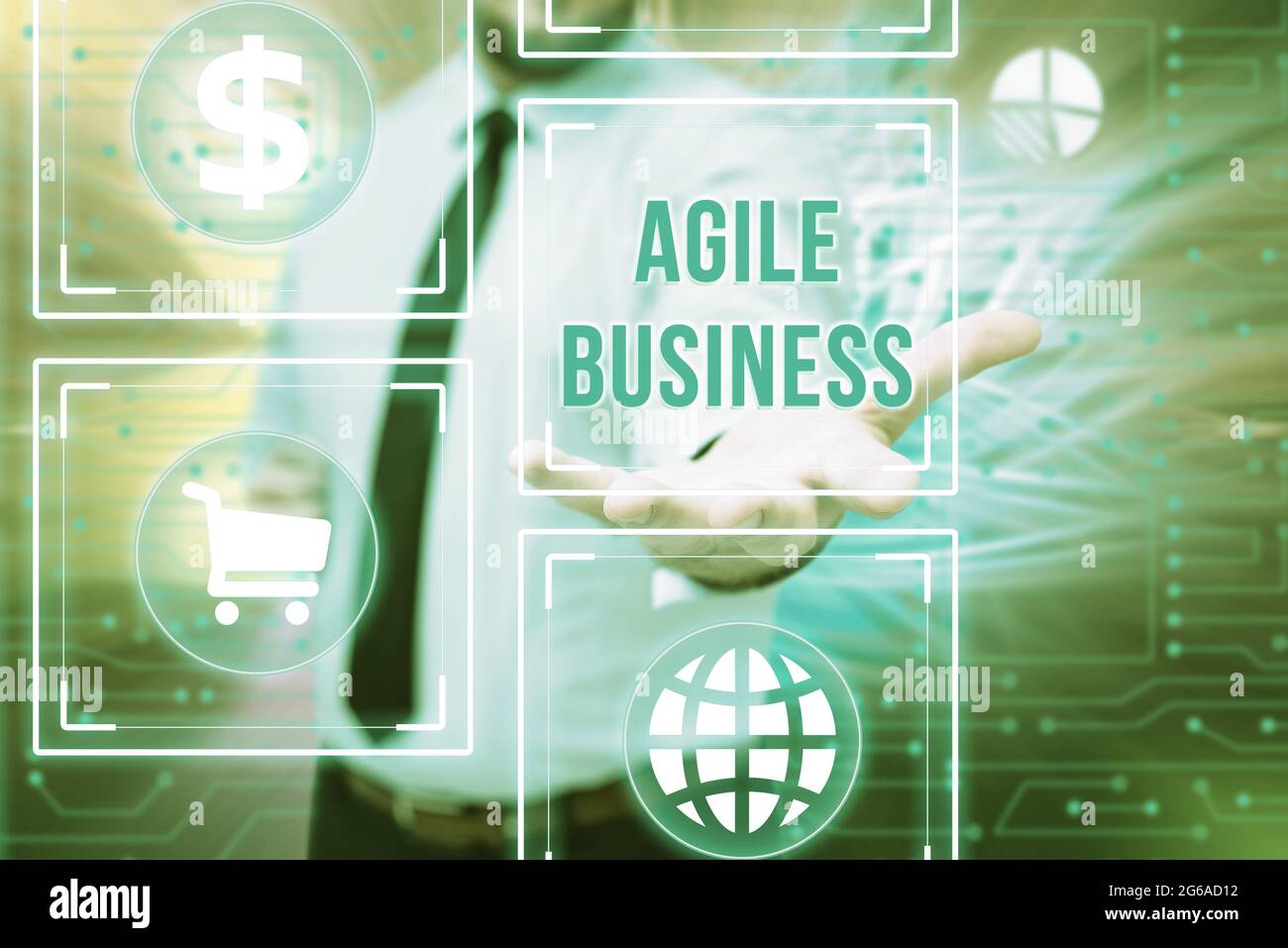 Sign displaying Agile Business. Word Written on capability of adjusting ...