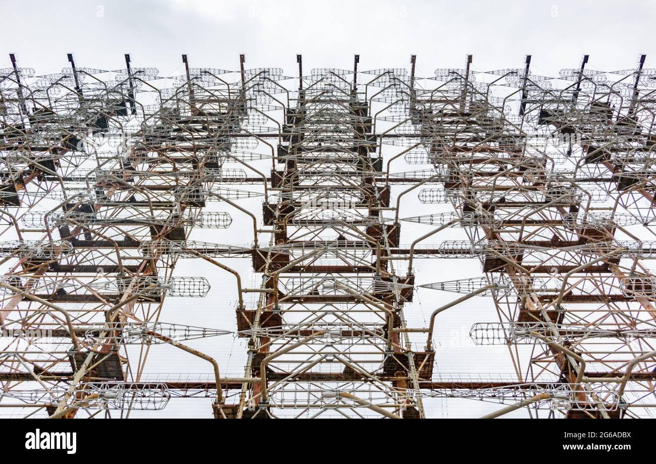 A picture of the Duga-3 radar antenna near Chernobyl Stock Photo - Alamy