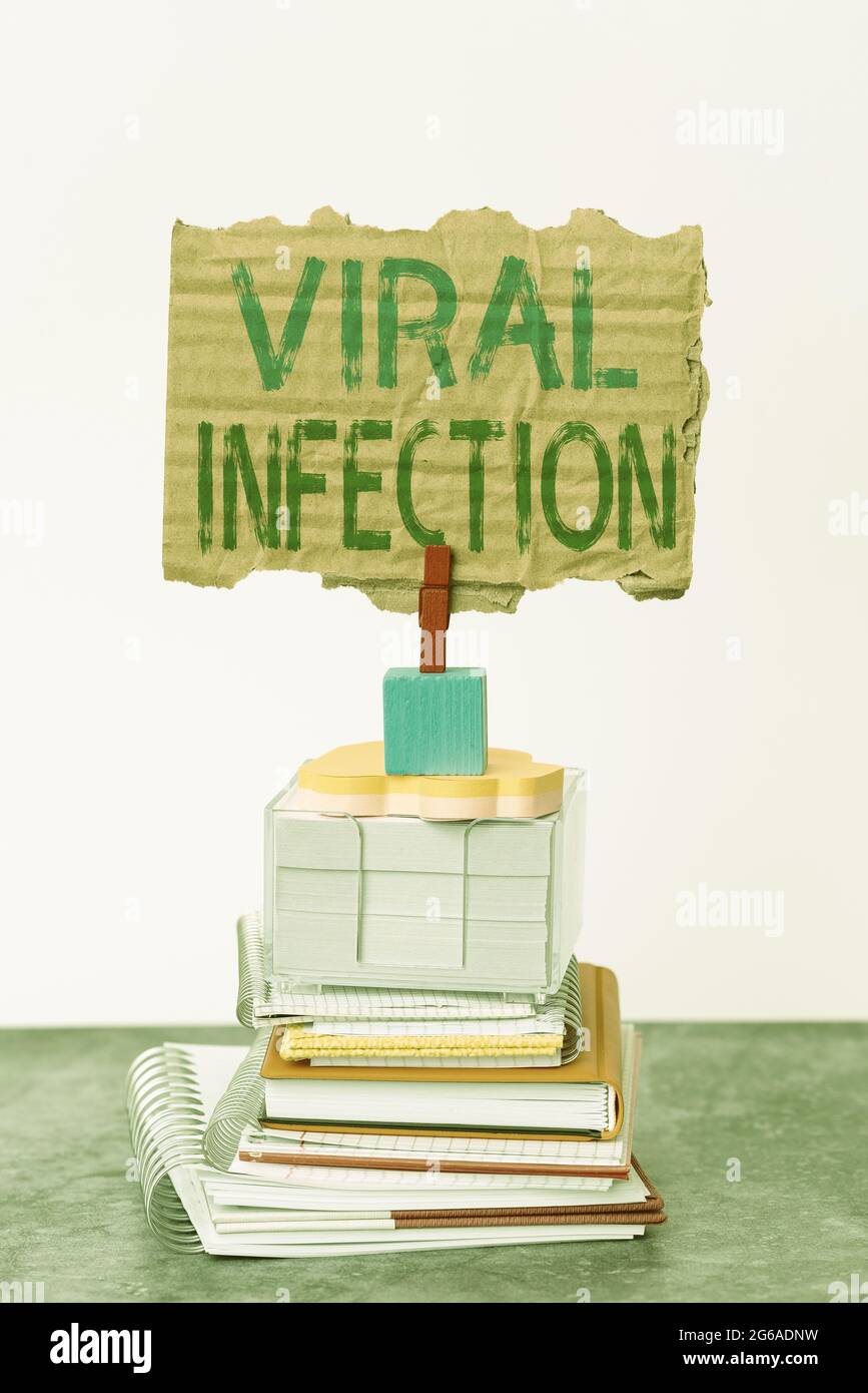 Handwriting text Viral Infection. Conceptual photo Specific attack of ...