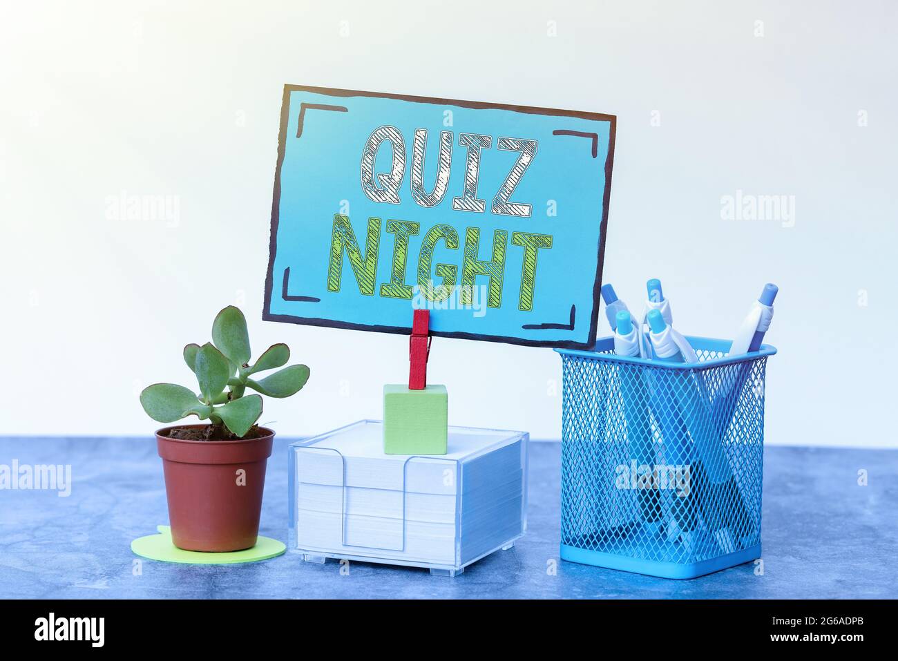 Sign displaying Quiz Night. Internet Concept evening test knowledge ...