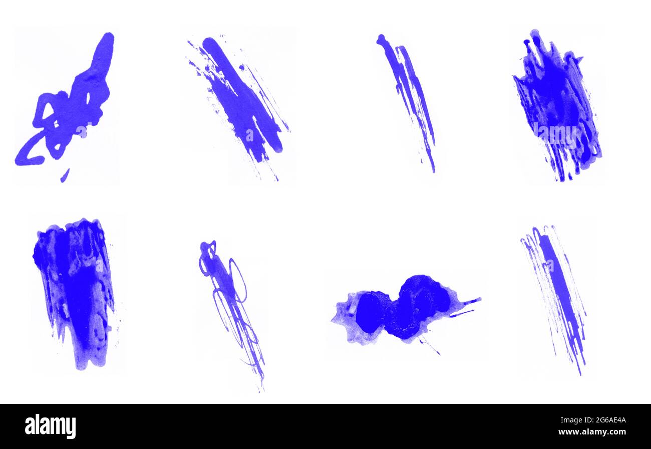 Beautiful isolated paint brushes for painting. Abstract set brushes ...