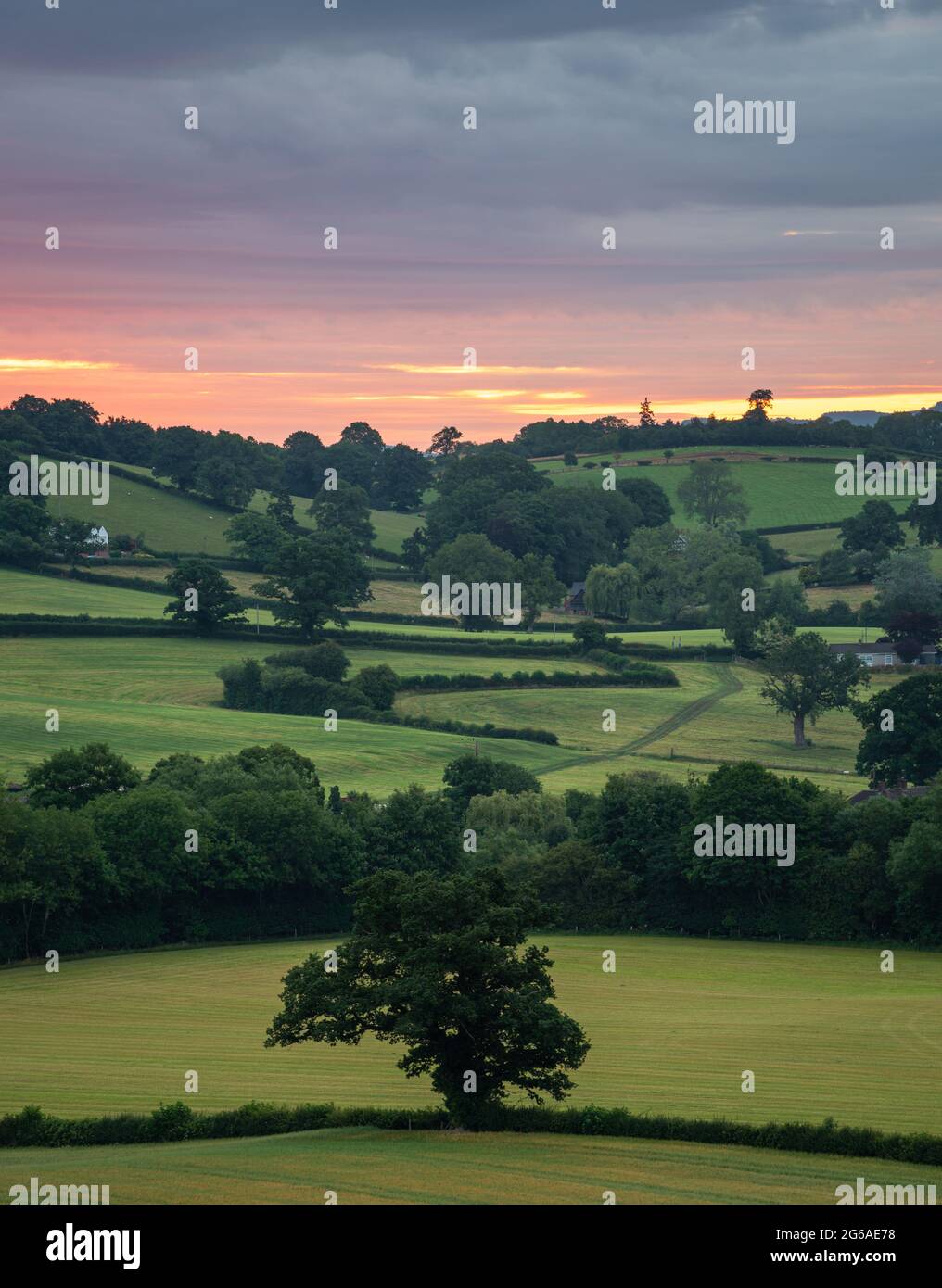 Rural warm sunlight view hi-res stock photography and images - Alamy