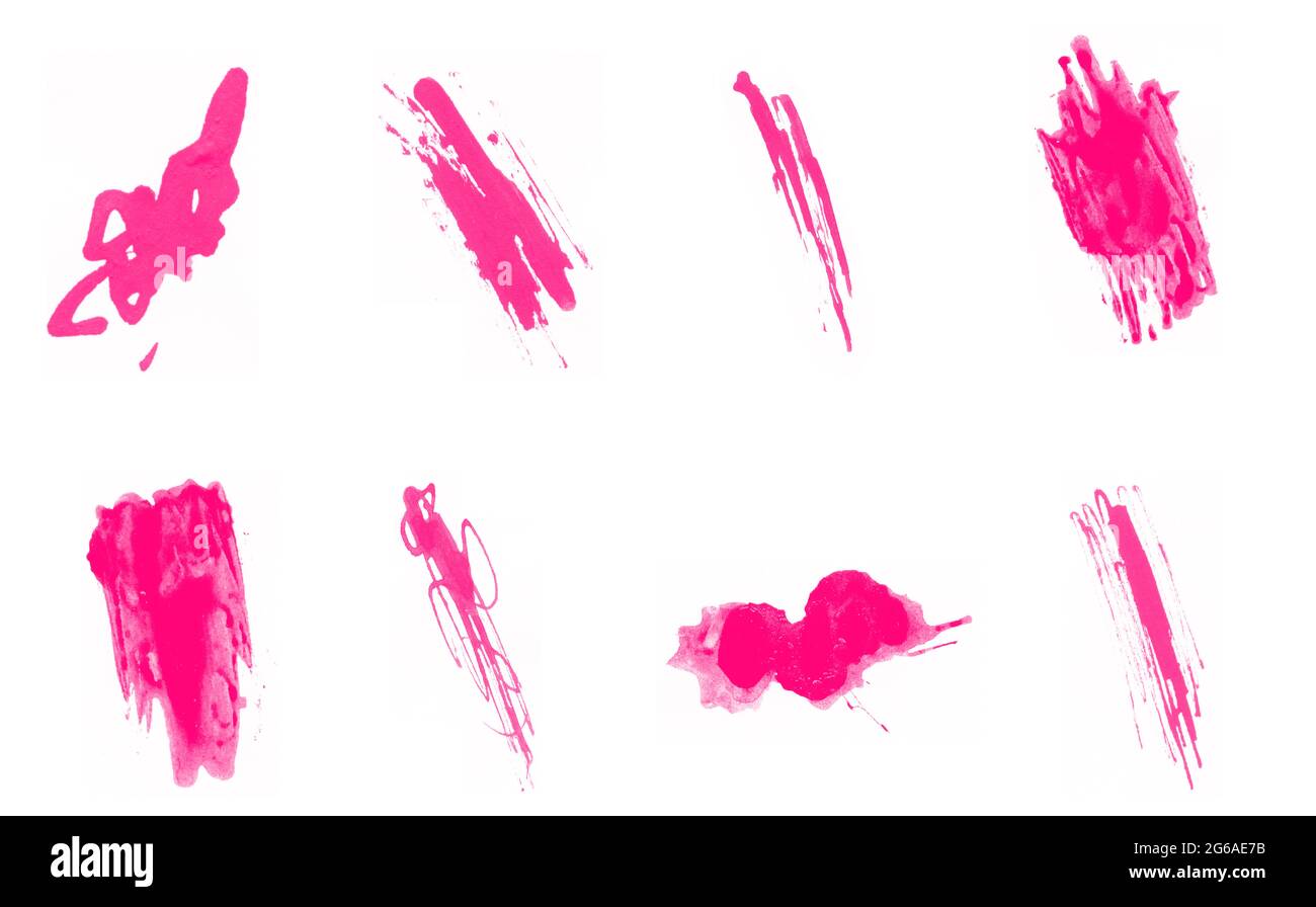 Beautiful isolated paint brushes for painting. Abstract set brushes ...