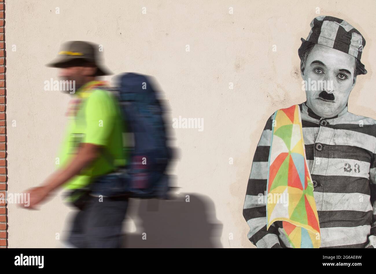 Graffiti on the way of st james hi-res stock photography and images - Alamy