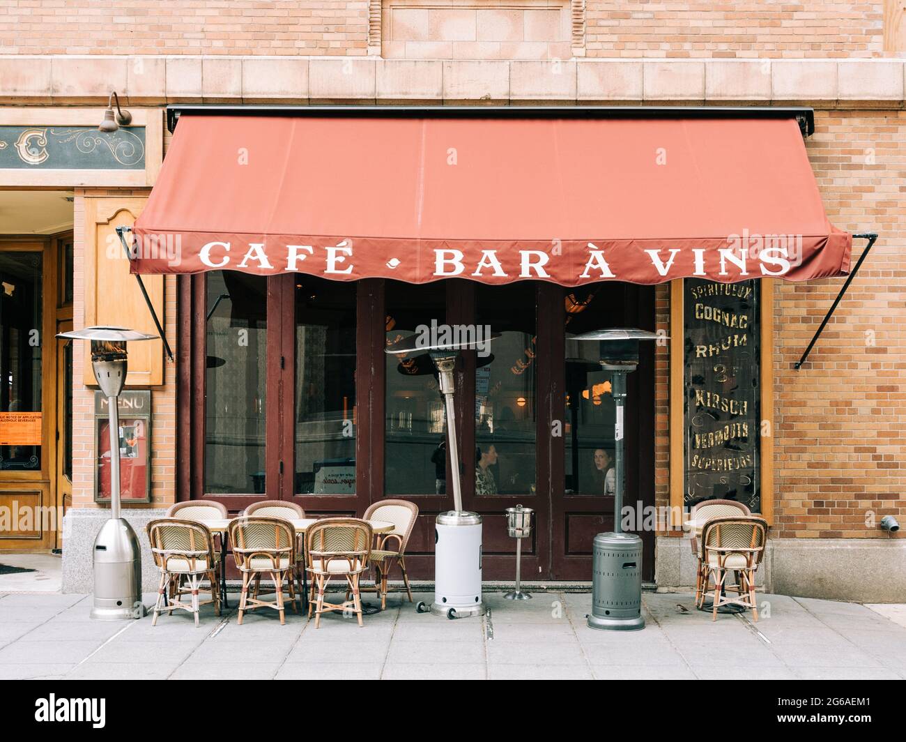 A french cafe at Rittenhouse Square, Philadelphia, Pennsylvania Stock ...