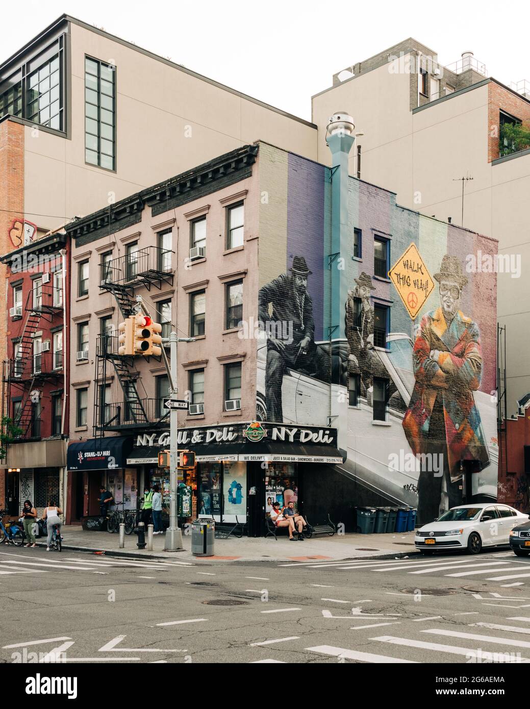 Run-D.M.C. Mural, in the East Village, New York City Stock Photo - Alamy