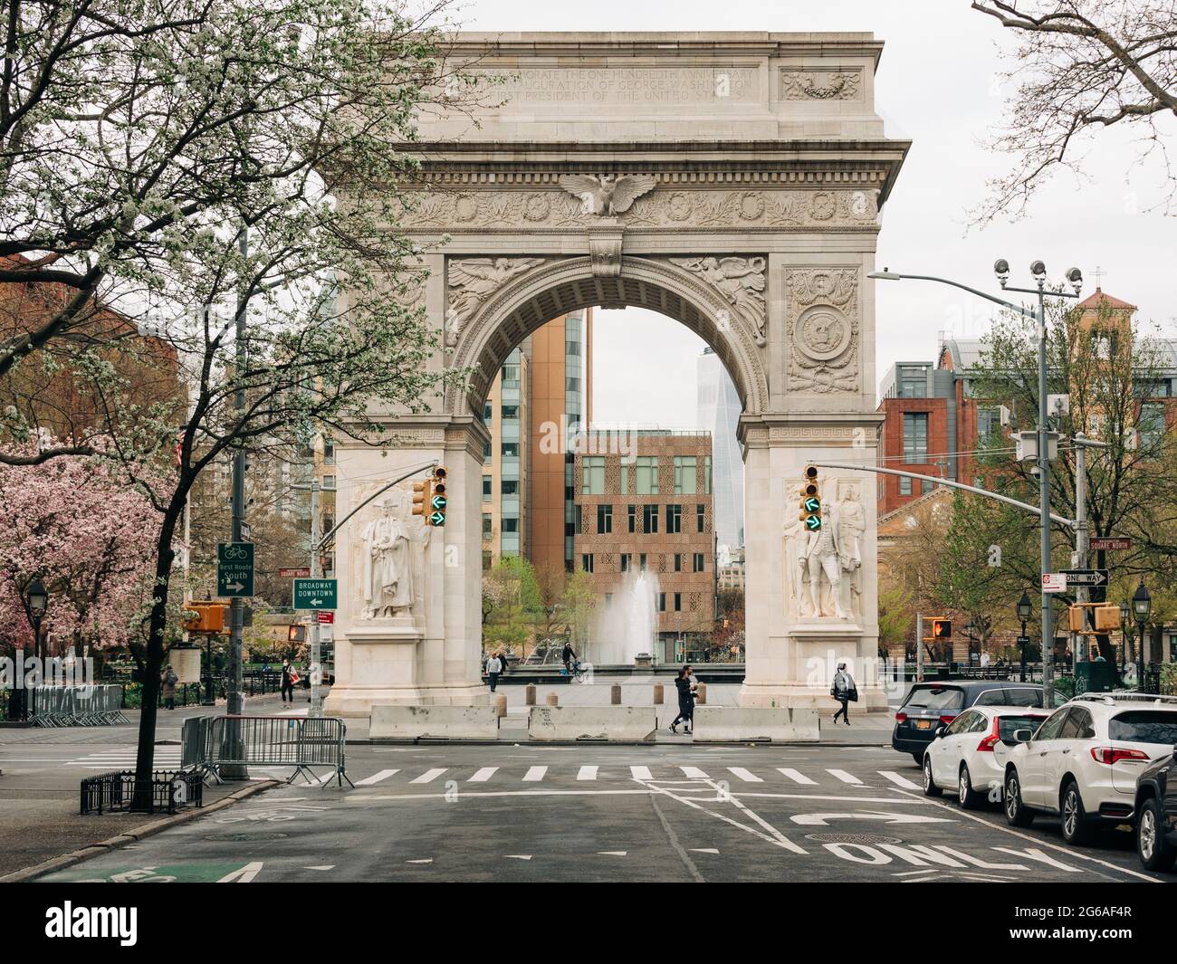 Arch at Washington Square Park in Manhattan, New York City Stock Photo ...
