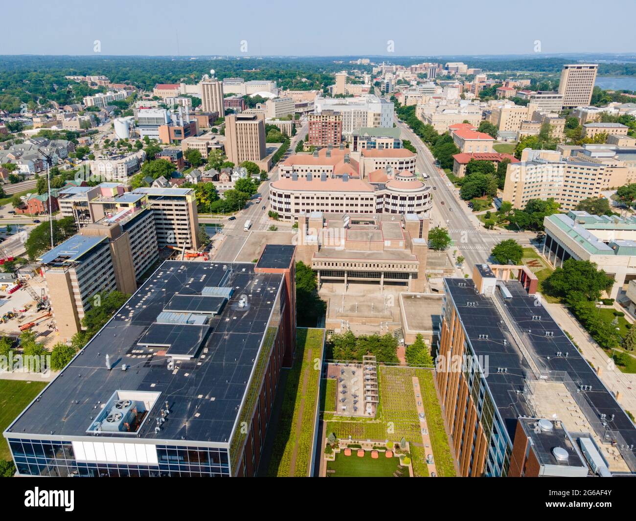 University of wisconsin madison aerial hi-res stock photography and ...