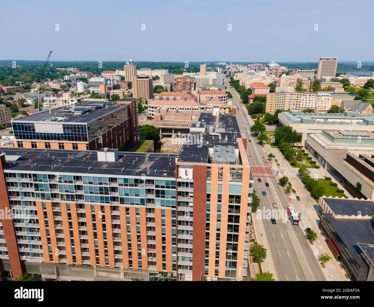 University of wisconsin madison aerial hi-res stock photography and ...