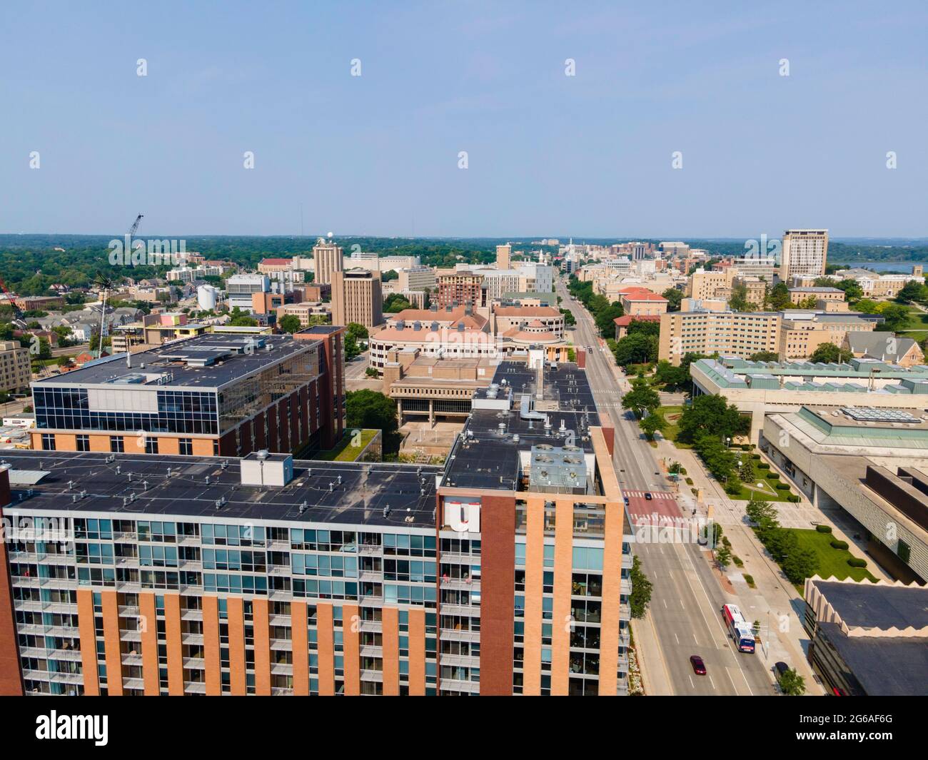 University of wisconsin madison aerial hi-res stock photography and ...
