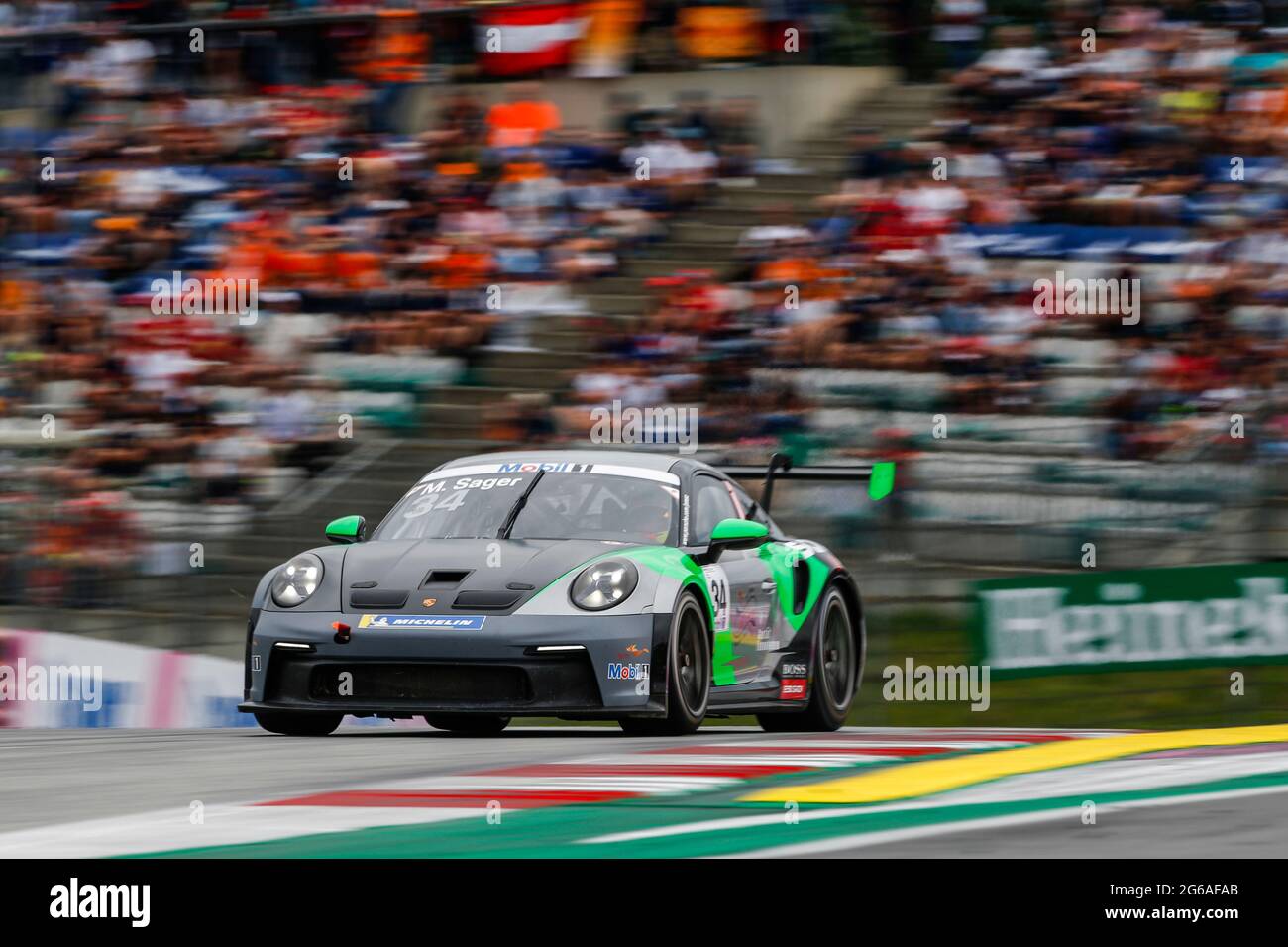 Spielberg, Austria. 4th July, 2021. # 34 Moritz Sager (A, Dinamic ...