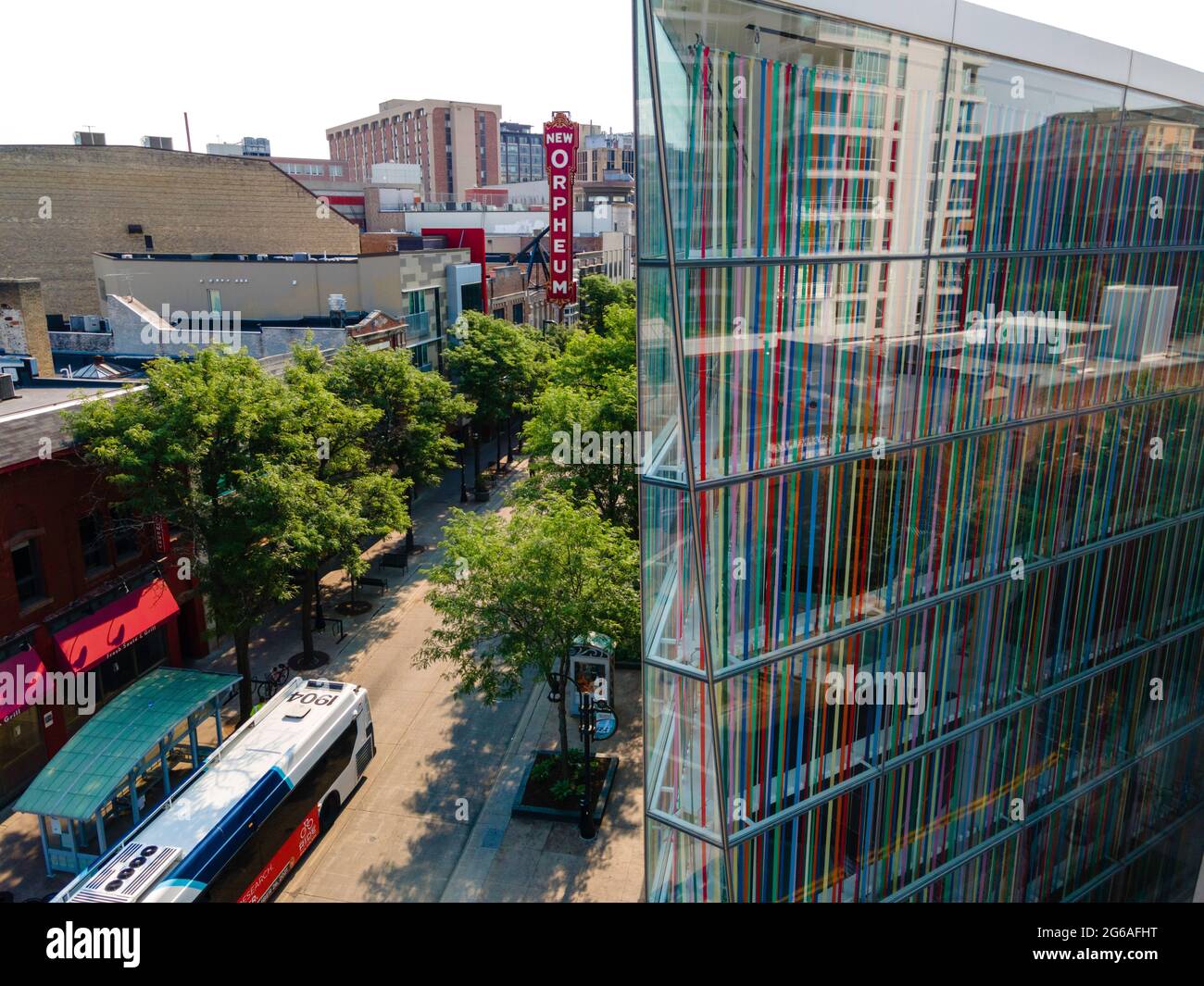 Aerial photograph of the Madison Museum of Contemporary Art, State ...