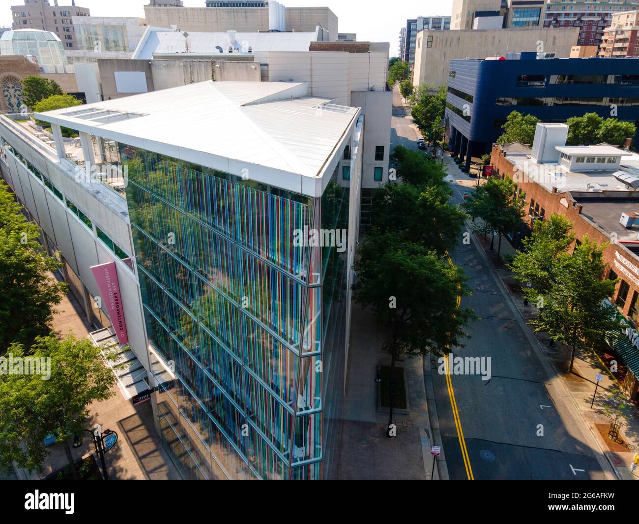 Aerial photograph of the Madison Museum of Contemporary Art, State ...