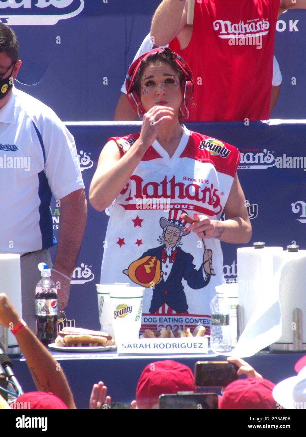 July 4, 2021, New York, New York, USA: NATHANâ€™S FAMOUS FOURTH OF JULY ...