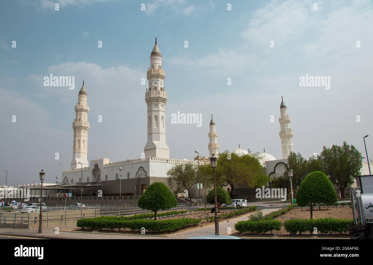 The Quba Mosque in Medina. It is the first mosque in Islam. Masjid Kuba ...