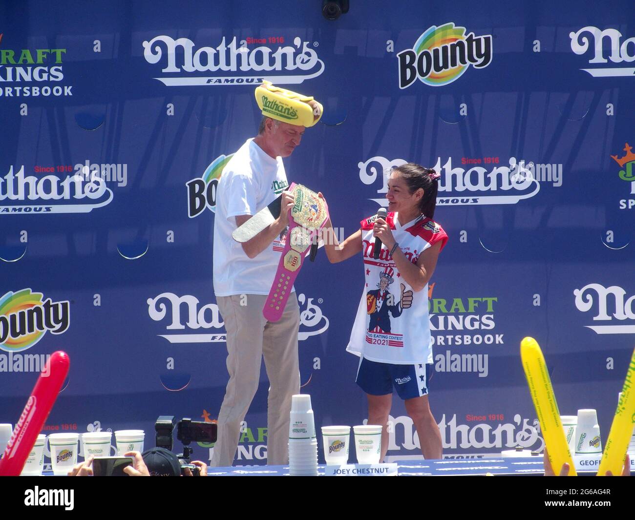 July 4, 2021, New York, New York, USA: NATHANâ€™S FAMOUS FOURTH OF JULY ...