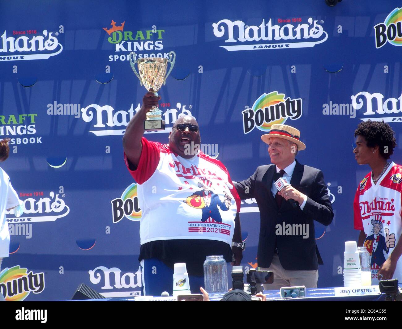 July 4, 2021, New York, New York, USA: NATHANâ€™S FAMOUS FOURTH OF JULY ...