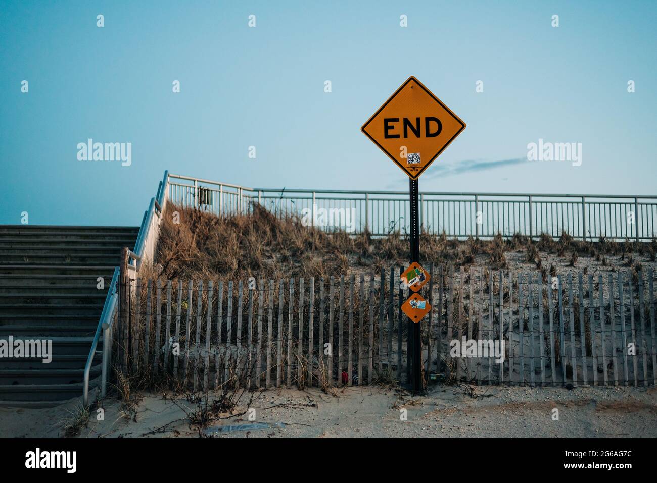 End sign on a street in the Rockaways, Queens, New York City Stock ...