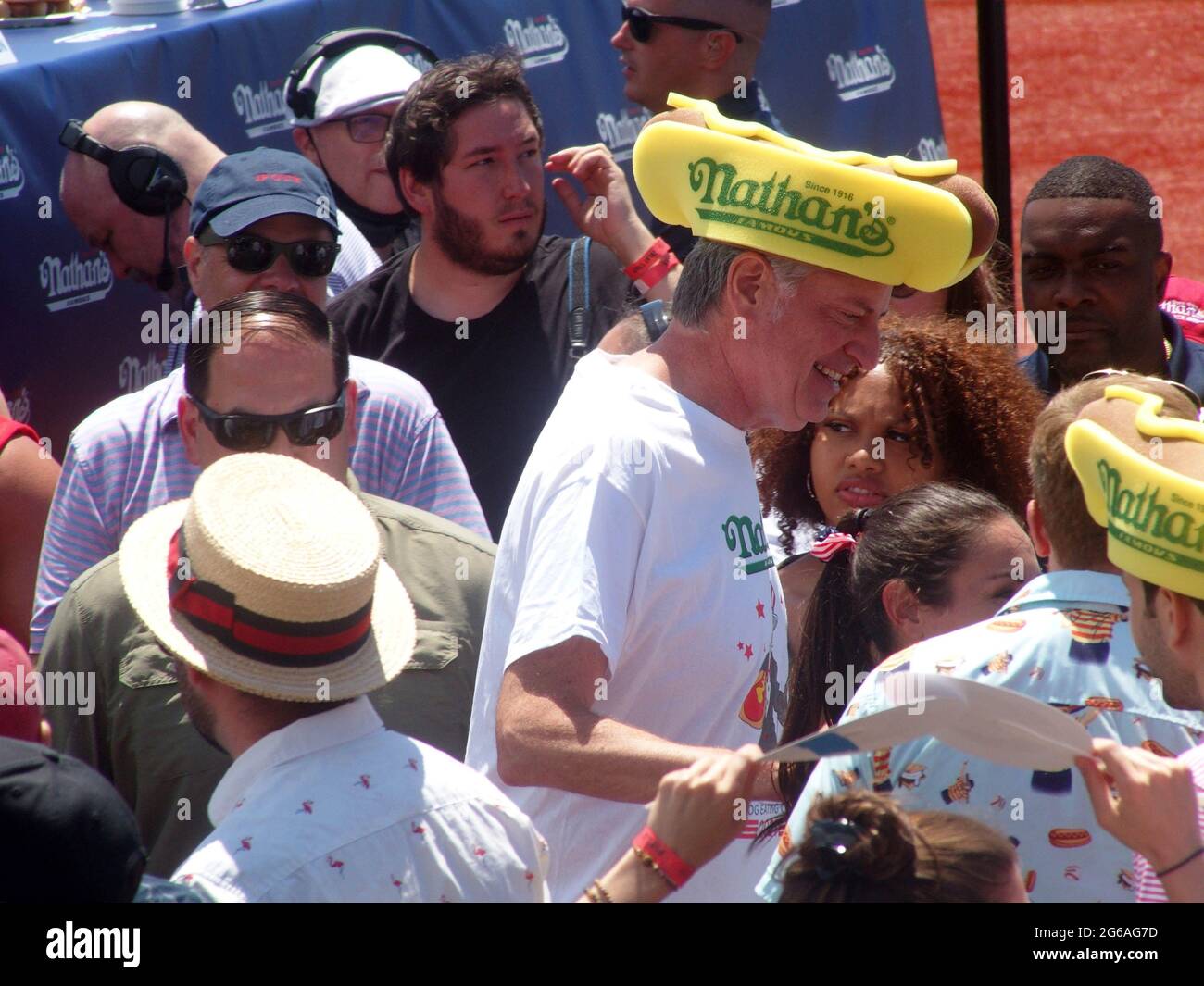 July 4, 2021, New York, New York, USA: NATHANâ€™S FAMOUS FOURTH OF JULY ...