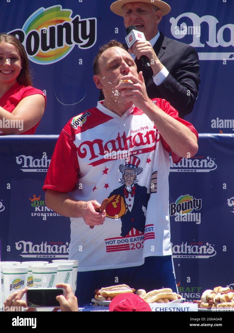 July 4, 2021, New York, New York, USA: NATHANâ€™S FAMOUS FOURTH OF JULY ...