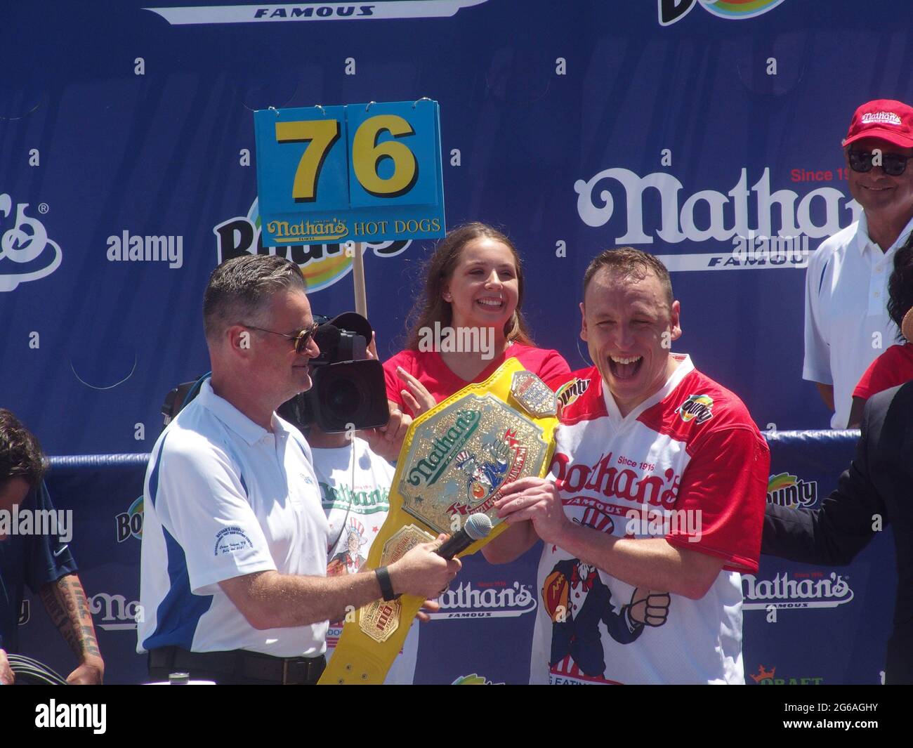 July 4, 2021, New York, New York, USA: NATHANâ€™S FAMOUS FOURTH OF JULY ...
