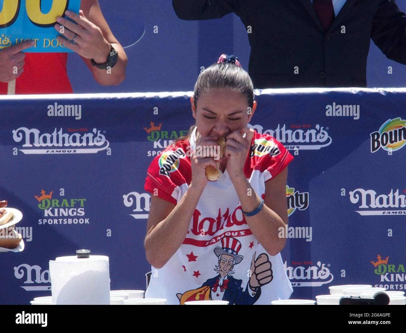 July 4, 2021, New York, New York, USA: NATHANâ€™S FAMOUS FOURTH OF JULY ...