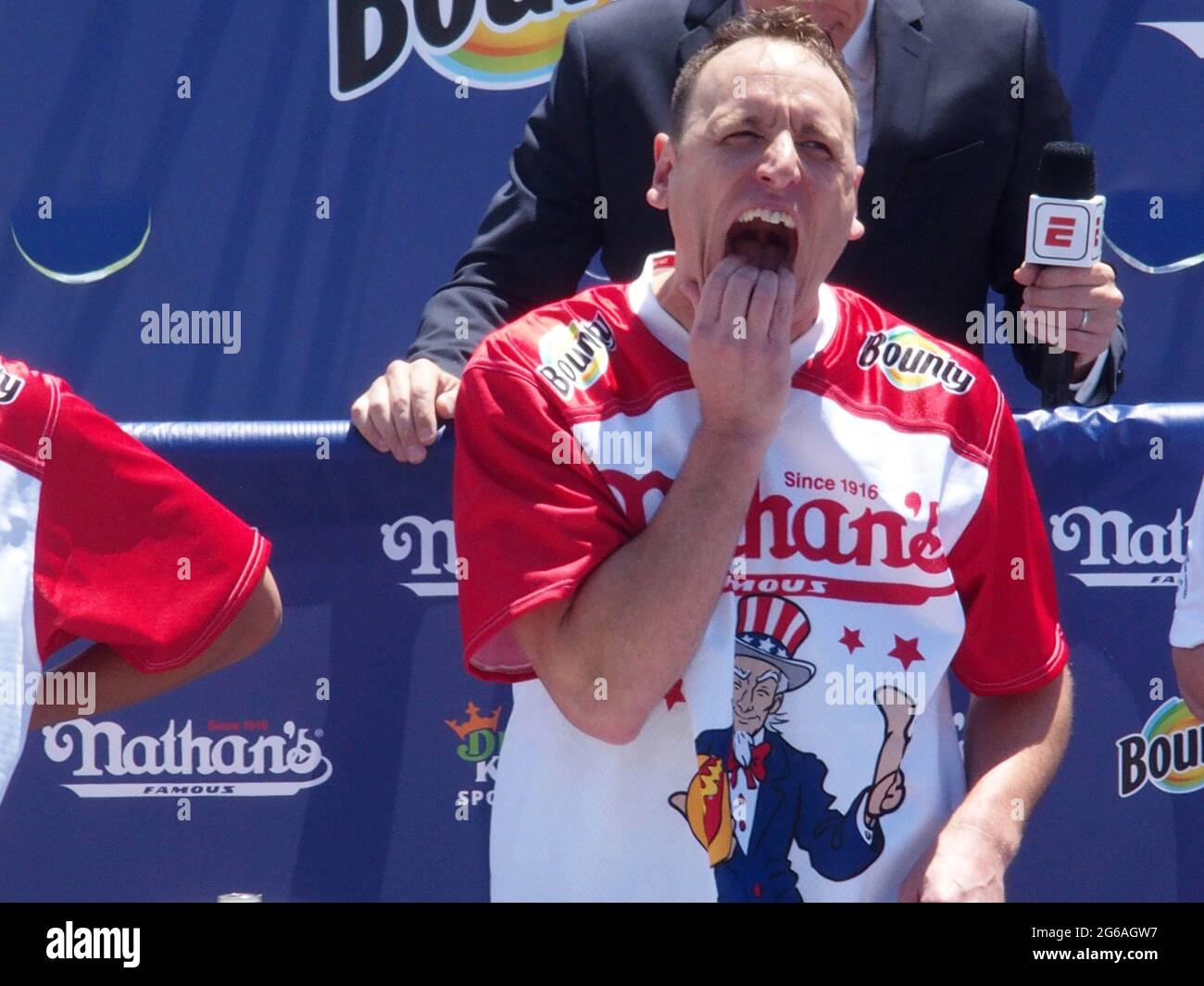 July 4, 2021, New York, New York, USA: NATHANâ€™S FAMOUS FOURTH OF JULY ...