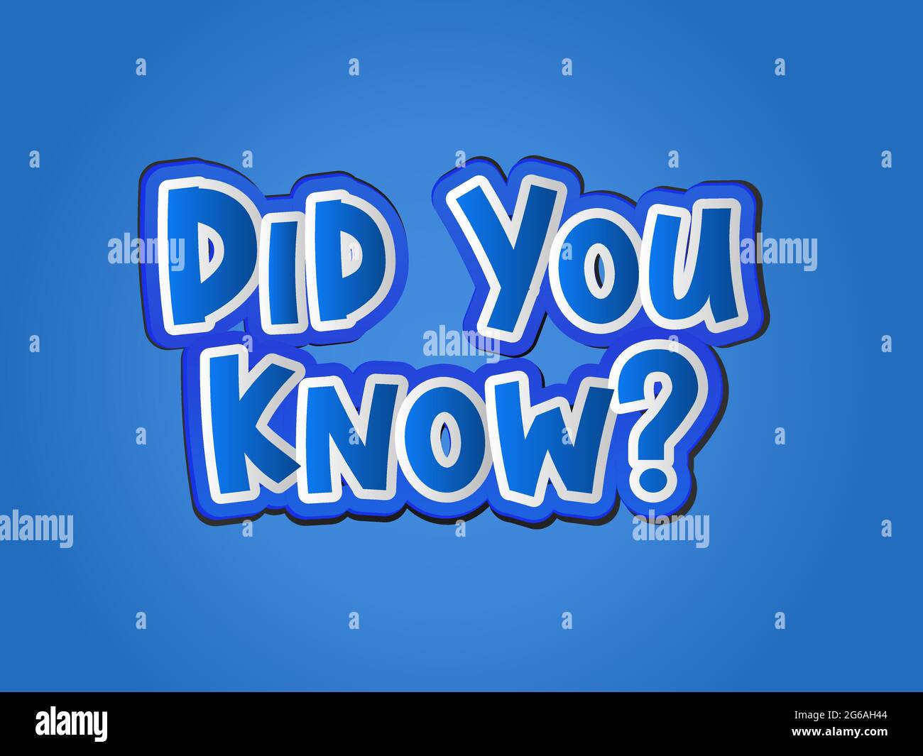 Did you know banner. Know you vector sticker template. Question for ...