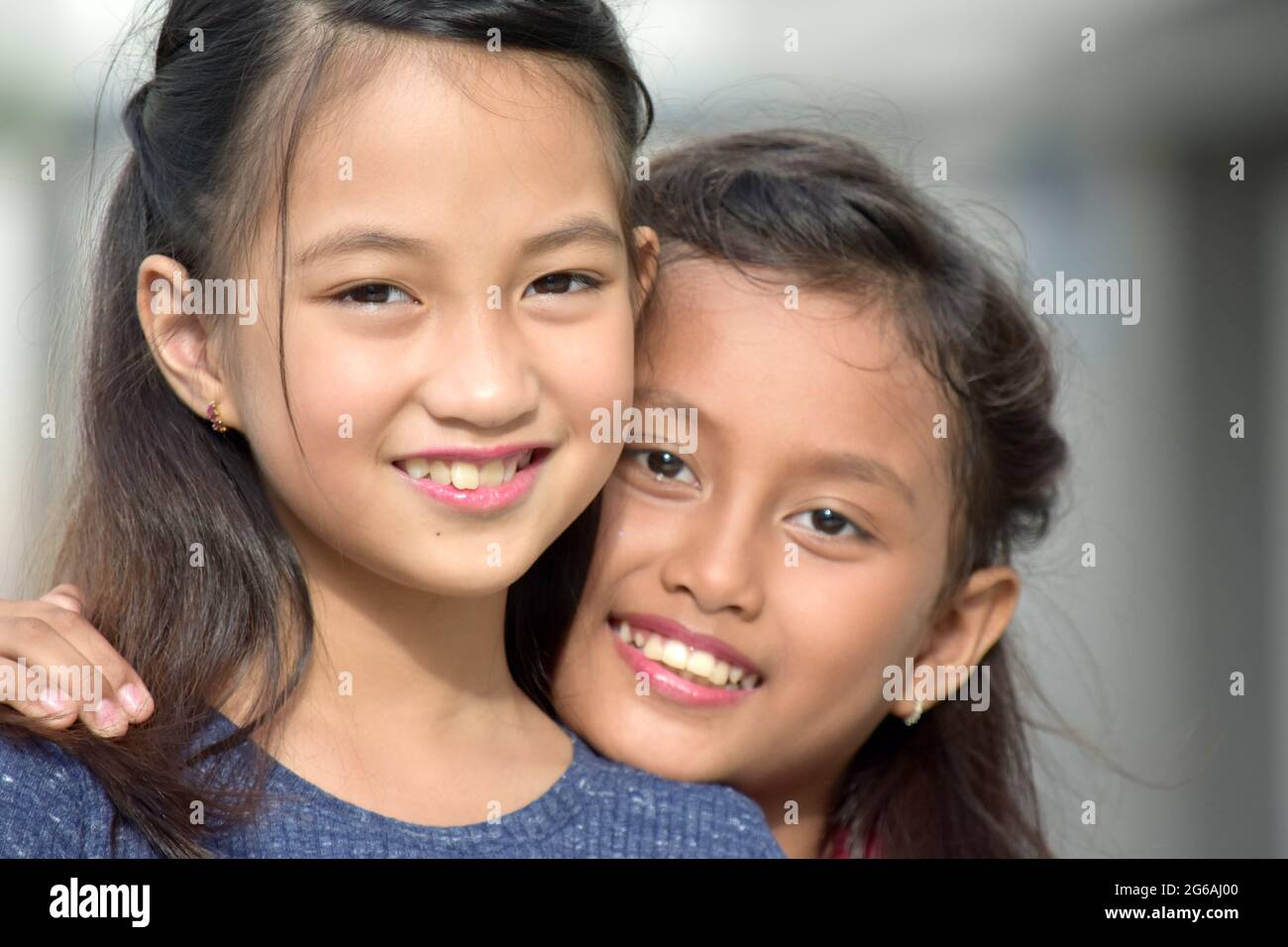 A Happy Friends Asian Children Stock Photo - Alamy
