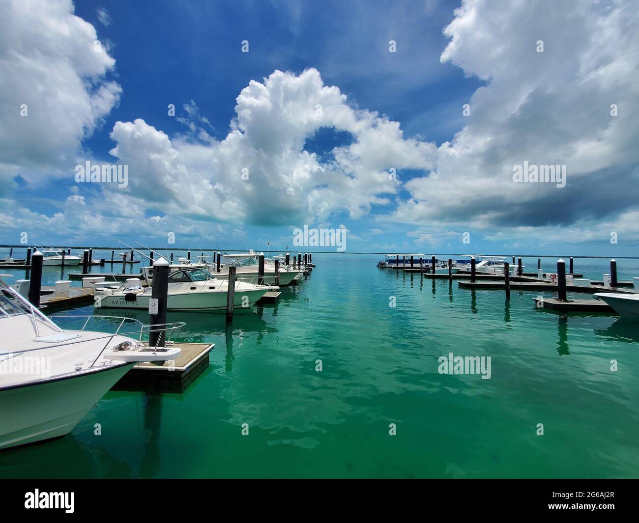 Bimini, Bahamas - June 26, 2021 - Docks of Resorts World Bimini Marina ...