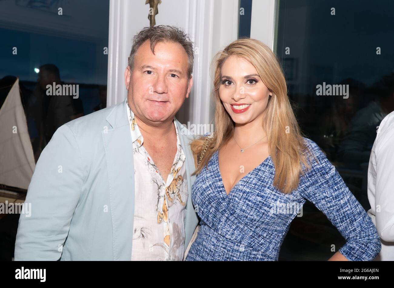 Adam Weiss and Michelle Mikori attend the July 3rd Patriotic Sunset ...