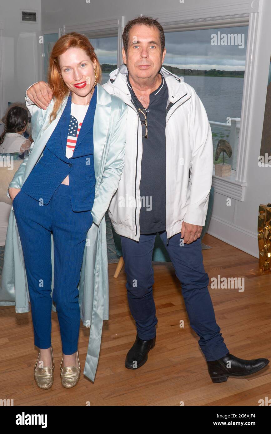Laura Arten and Johan Wahlstrom attend the July 3rd Patriotic Sunset ...