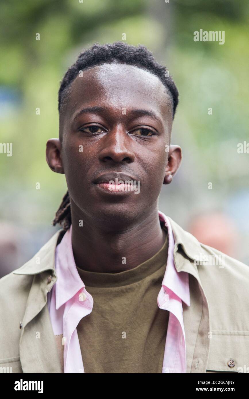 Chief Mory Sacko (top chef 2020) arrived at Off White Fall-Winter 2021/ ...