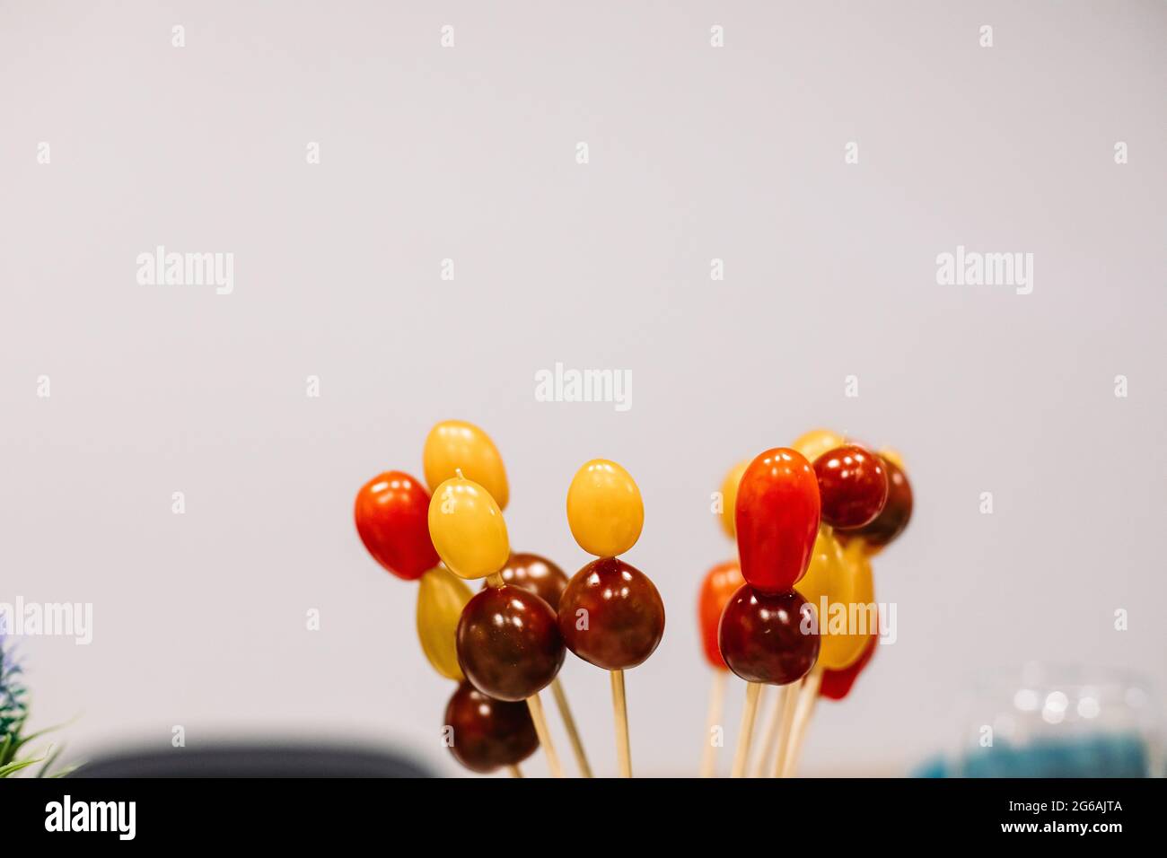Delicious cherry tomatoes snacks Stock Photo - Alamy