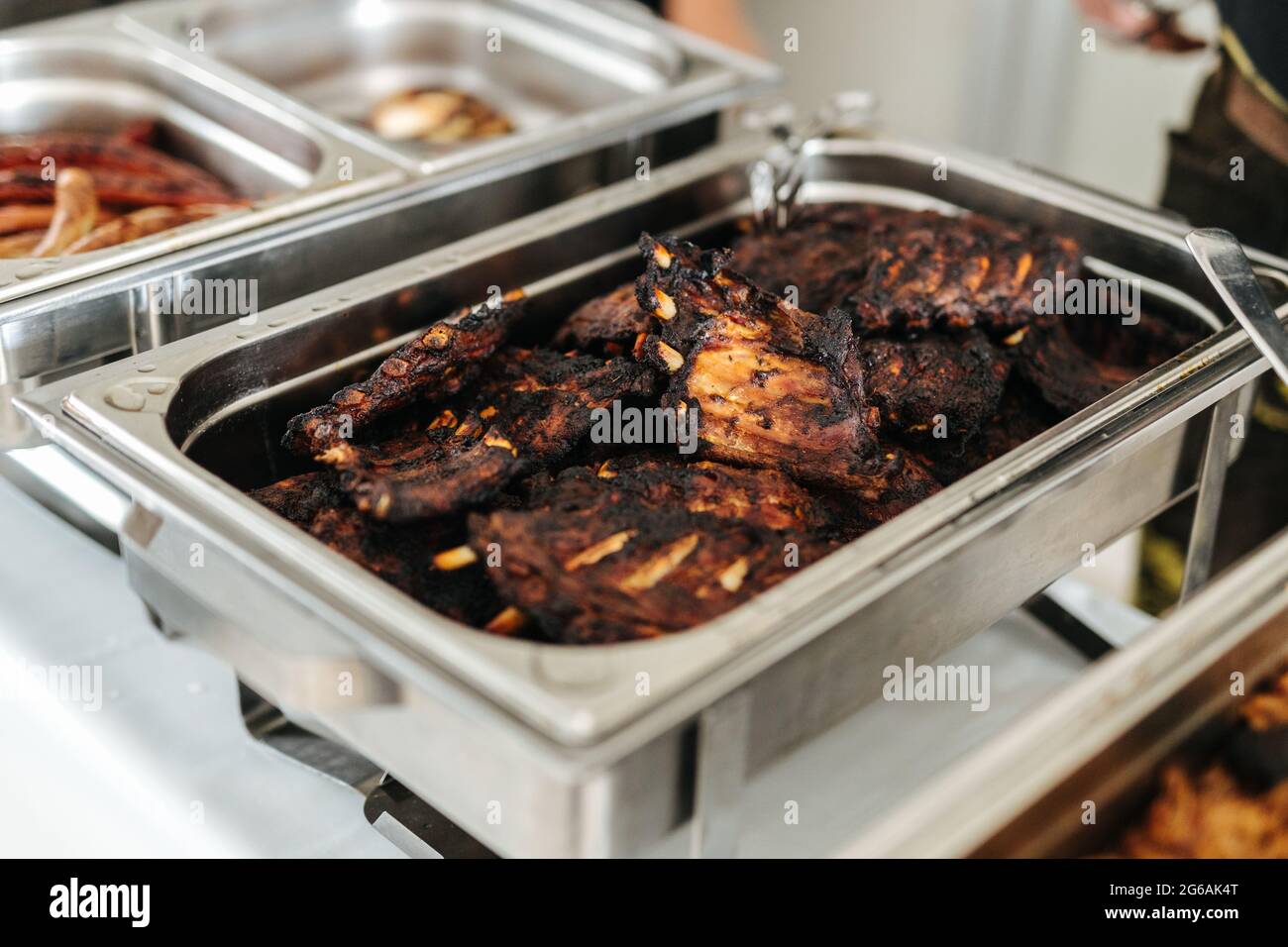 Delicious buffet at a wedding close up Stock Photo - Alamy