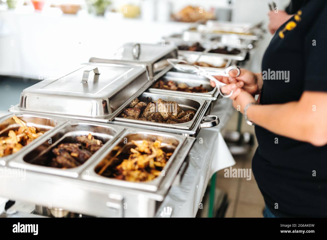 Delicious buffet at a wedding close up Stock Photo - Alamy