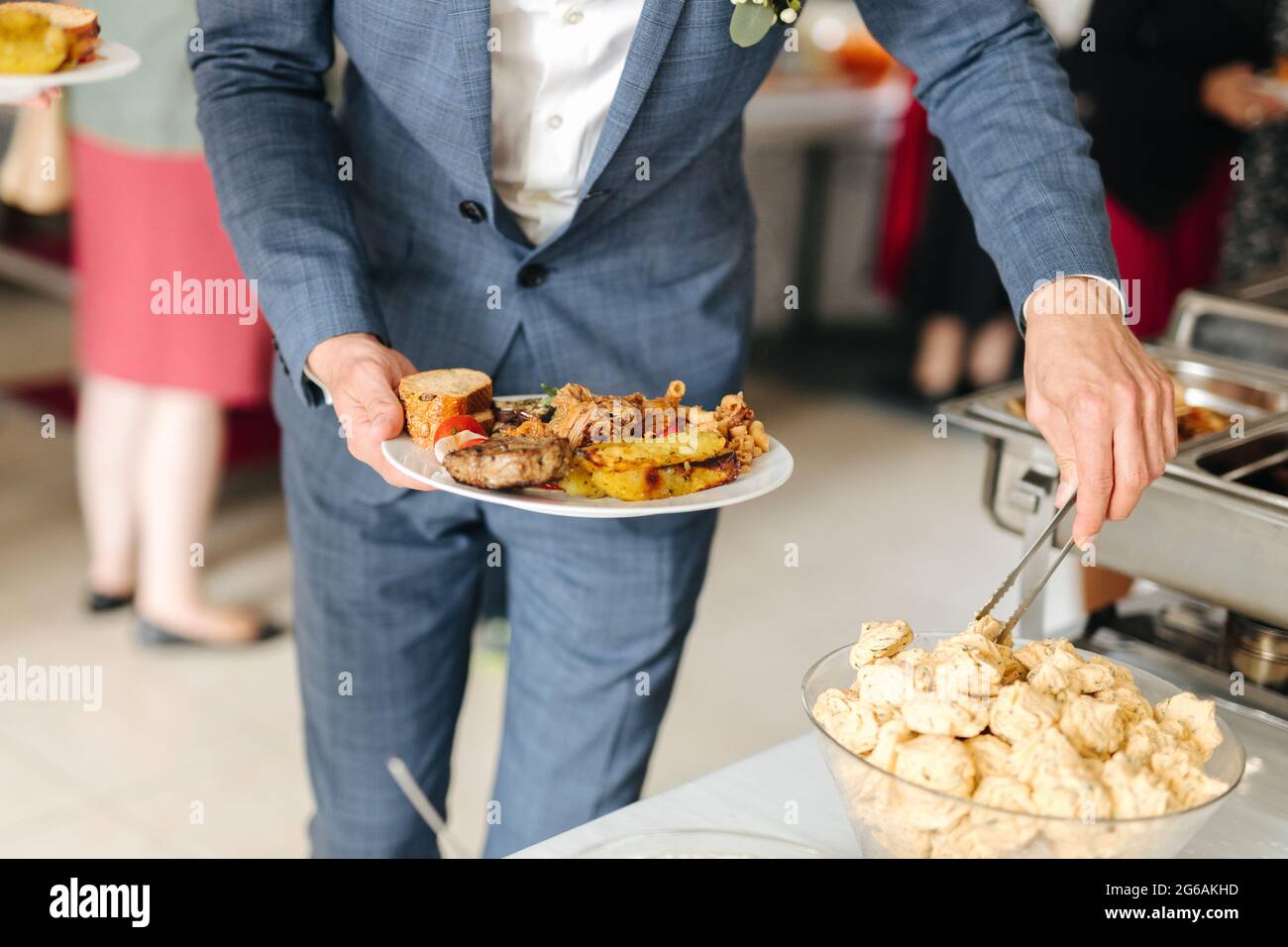 Delicious buffet at a wedding close up Stock Photo - Alamy