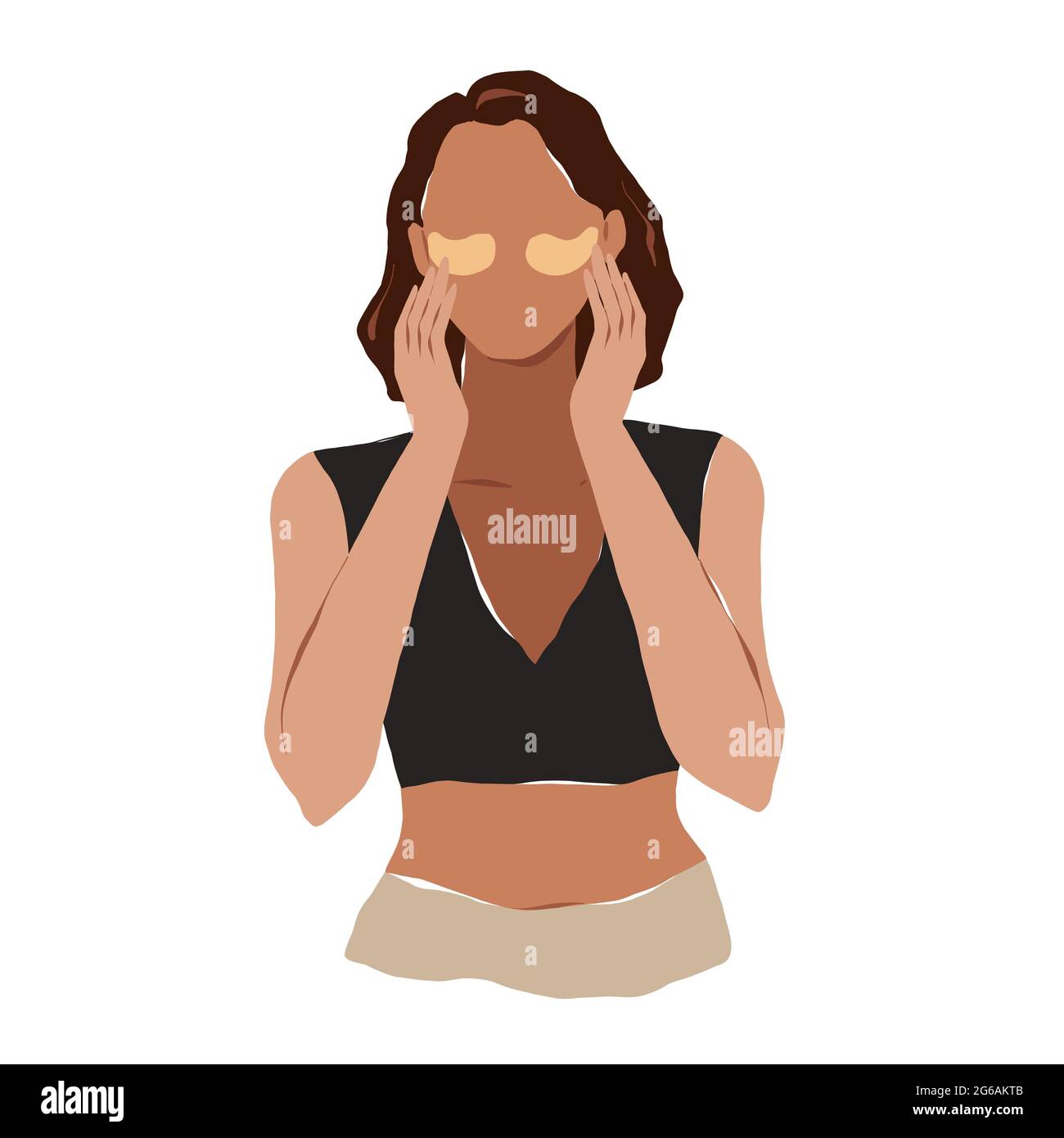 Woman wearing eye patch Stock Vector Images - Alamy