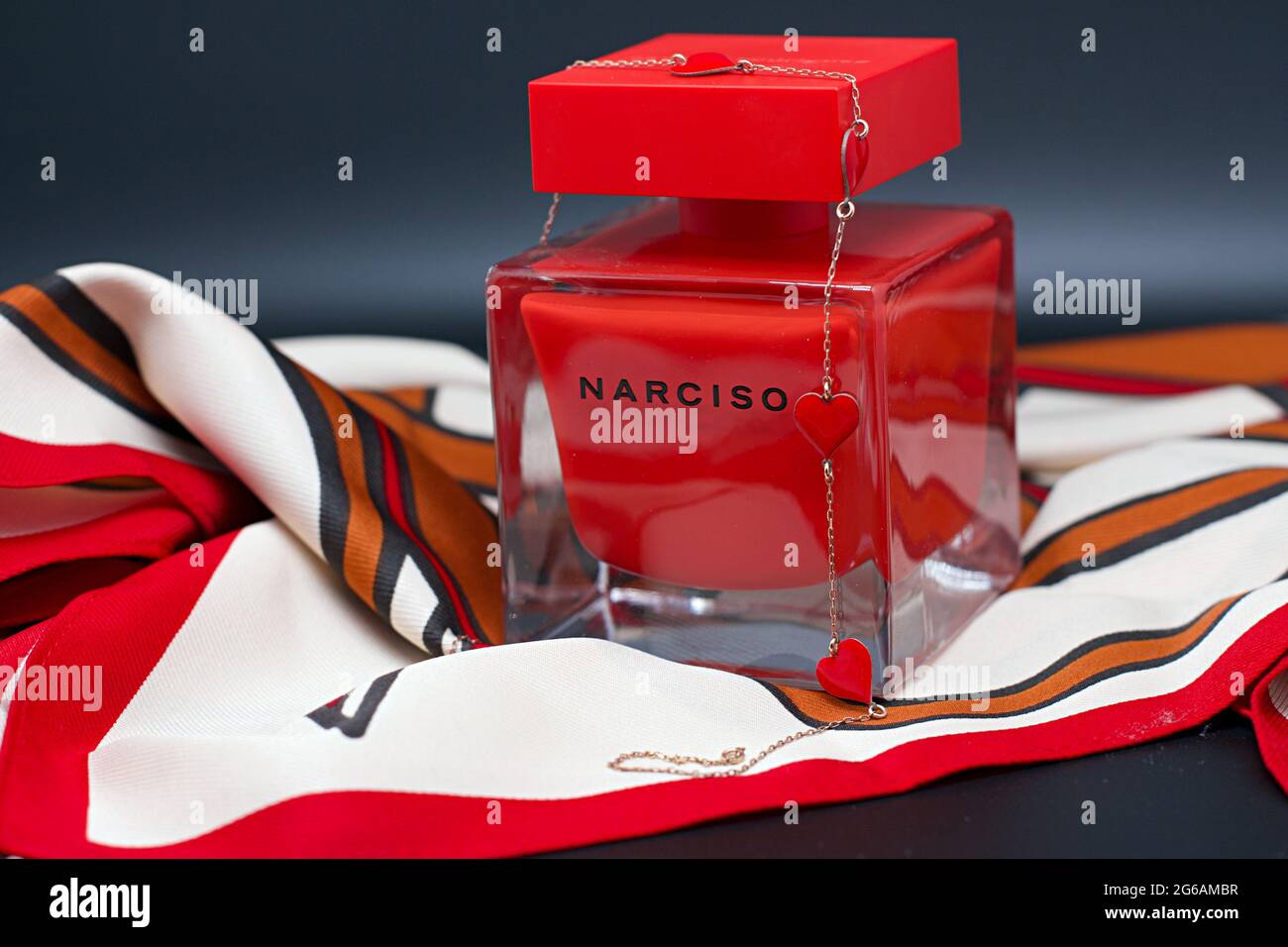 Red fashion objects Stock Photo - Alamy