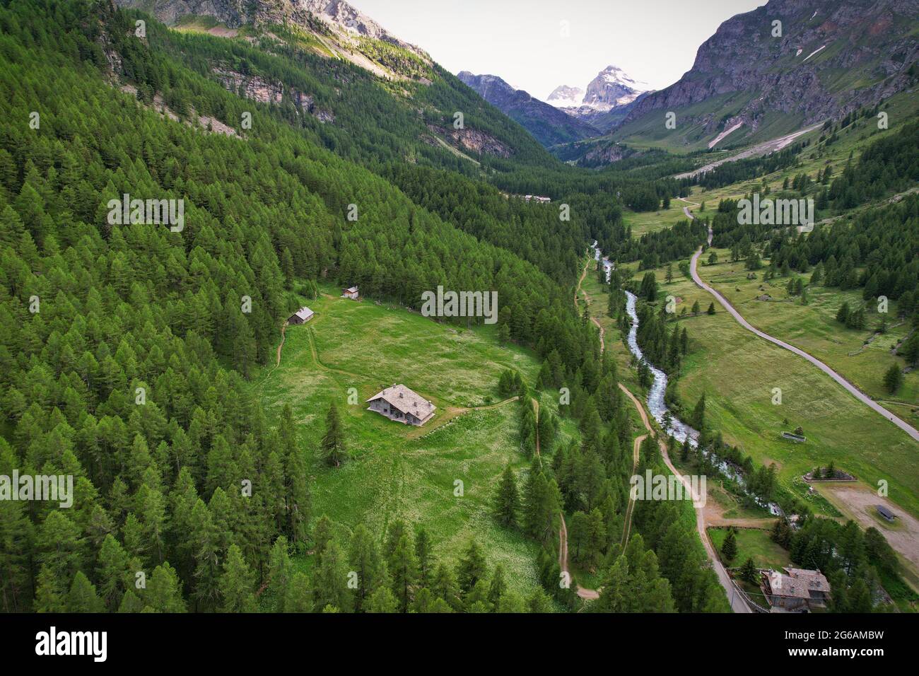 Isolated woodland cottage hi-res stock photography and images - Alamy