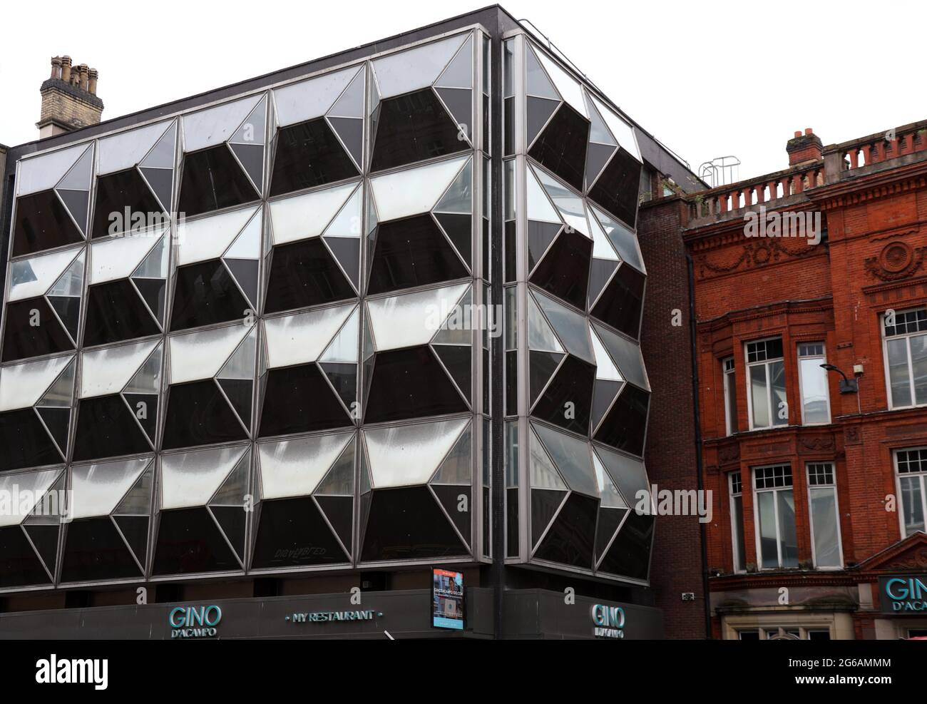 1970s former bank building and now a restaurant by celebrity chef Gino ...