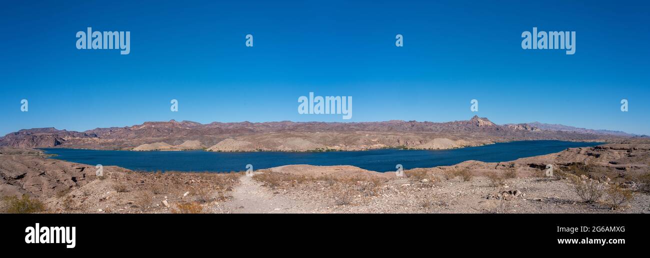 Large Panoramic View of Lake Meat outside of Las Vegas, Nevada Stock ...