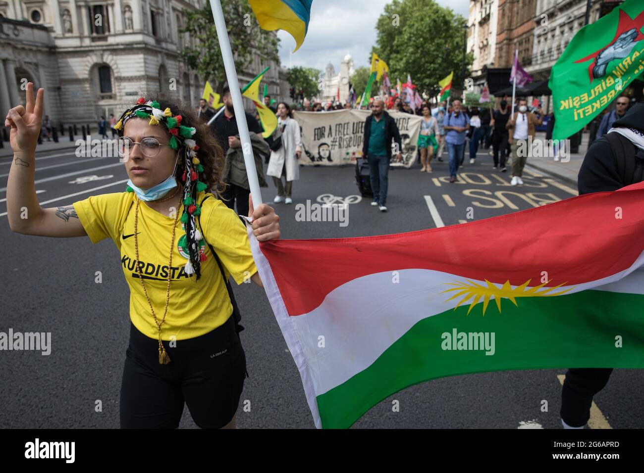Defend kurdistan demonstration hi-res stock photography and images - Alamy
